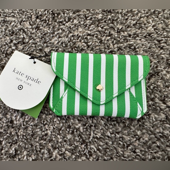 kate spade | Bags | Stripe Envelope Card Case Kate Spade New York X ...